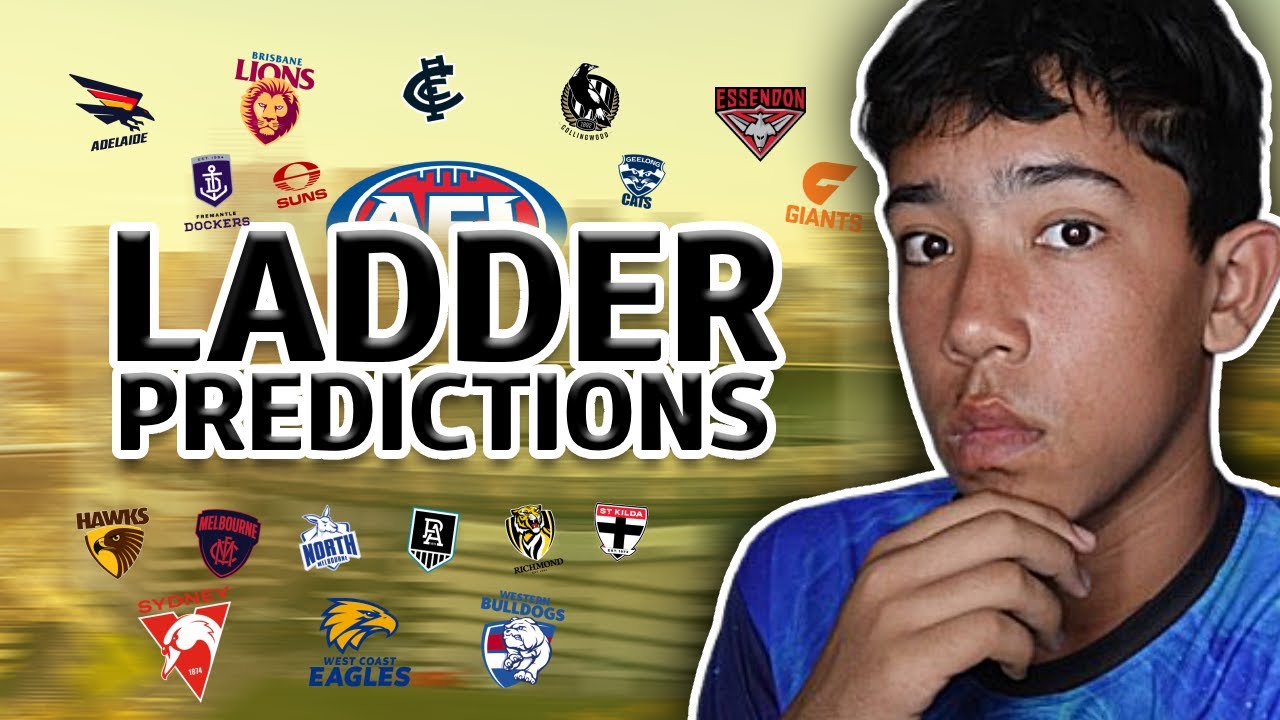 AFL 2025 LADDER PREDICTIONS - YouTube