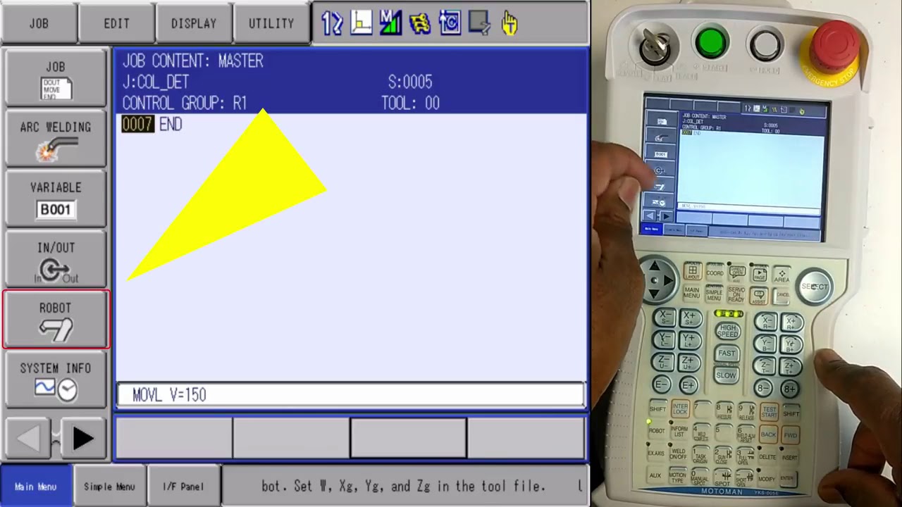DX100 - Collision Detect (Code 4315) - YouTube