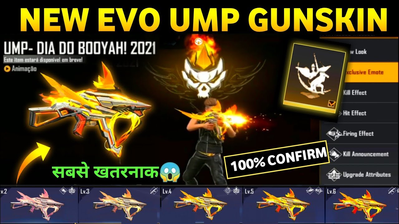 EVO UMP GUN SKIN FREEFIRE | BOOYAH DAY EVENT - EVO UMP | NEXT EVO UMP ...