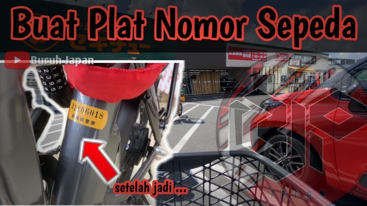 TUTORIAL MEMBUAT PLAT NOMOR SEPEDA DI JEPANG !!! - YouTube