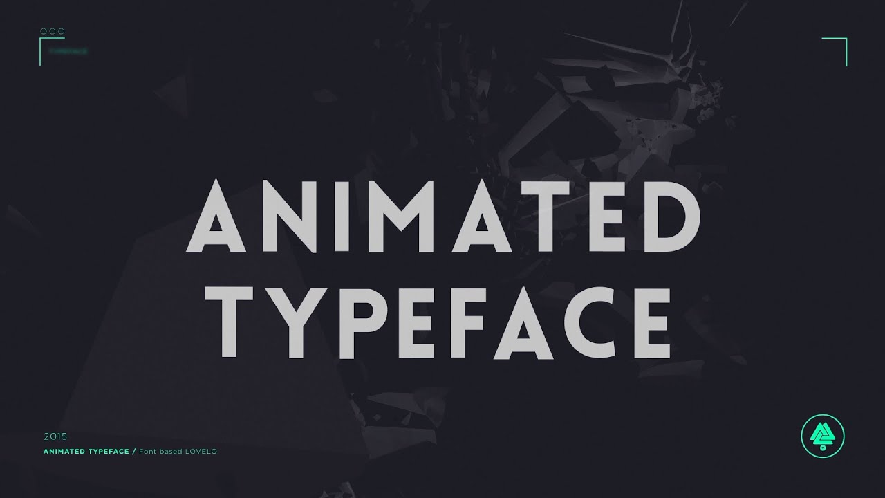 Animated Typeface Lovelo / AndreGuedesPires - YouTube
