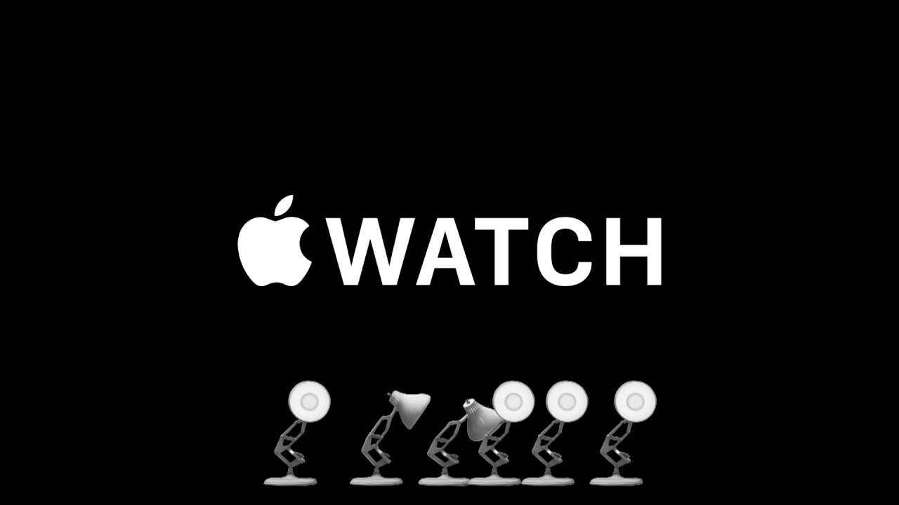 Six Luxo Lamps Spoof Apple Watch Logo - YouTube