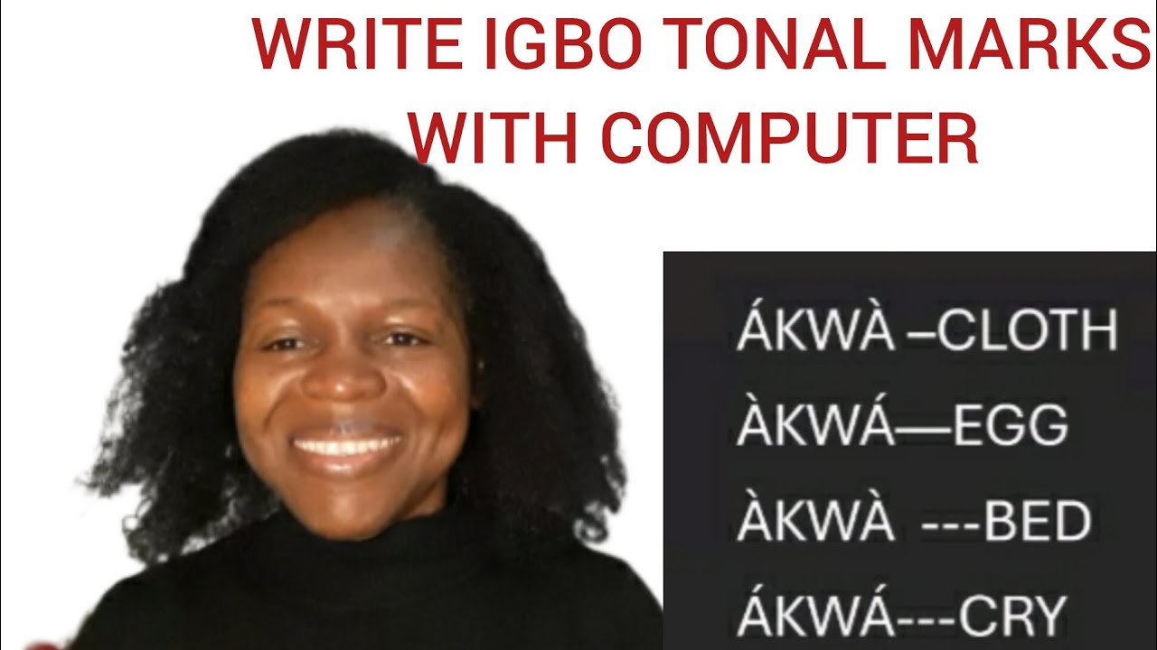 How To Tone Mark Igbo Words In MS Word | Learn Igbo Language - YouTube