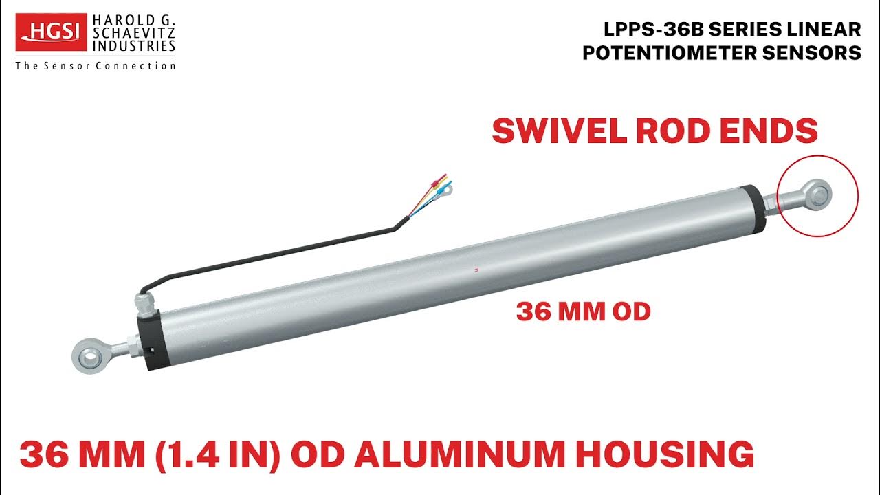 Linear Potentiometer Position Sensor LPPS-36B Series - YouTube