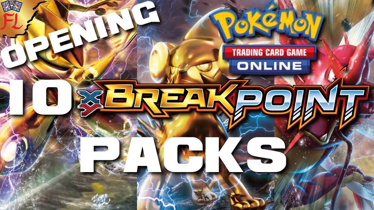 Opening 10 Pokemon TCGO BREAKPoint Packs- Pokemon Trading Card Game ...