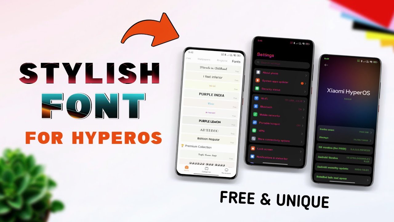 😱😱 Top 4 *STYLISH* Fonts For HyperOS 2.0 | Best Font For Poco/Redmi ...