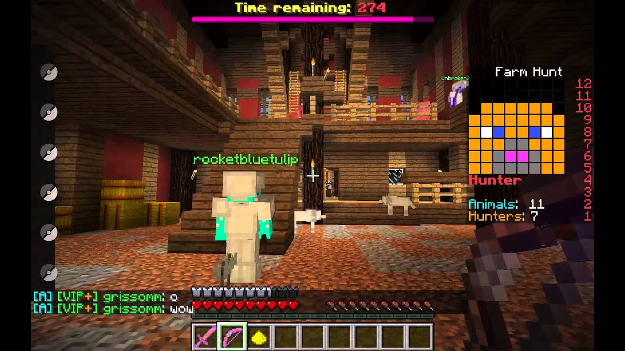 Minecraft hypixel farm hunt - YouTube