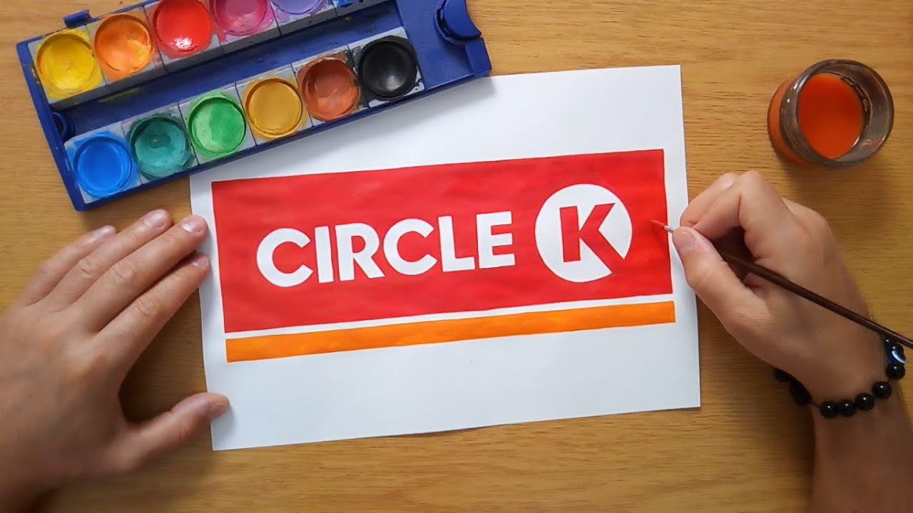 How to draw a Circle K logo - YouTube