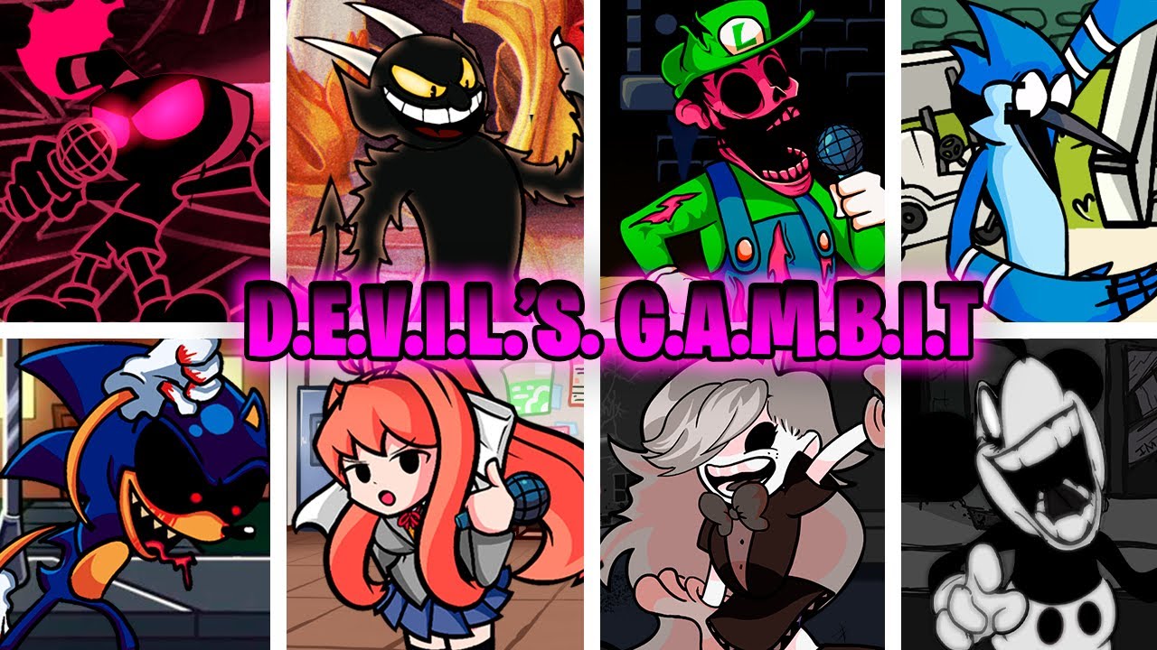 Devil's Gambit but Every Turn a Different Character Sings / FNF Devils ...