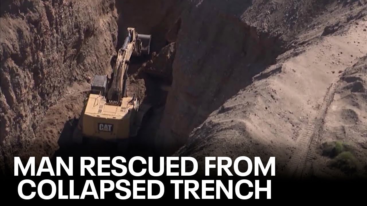 Officials detail harrowing rescue of man buried in collapsed trench ...