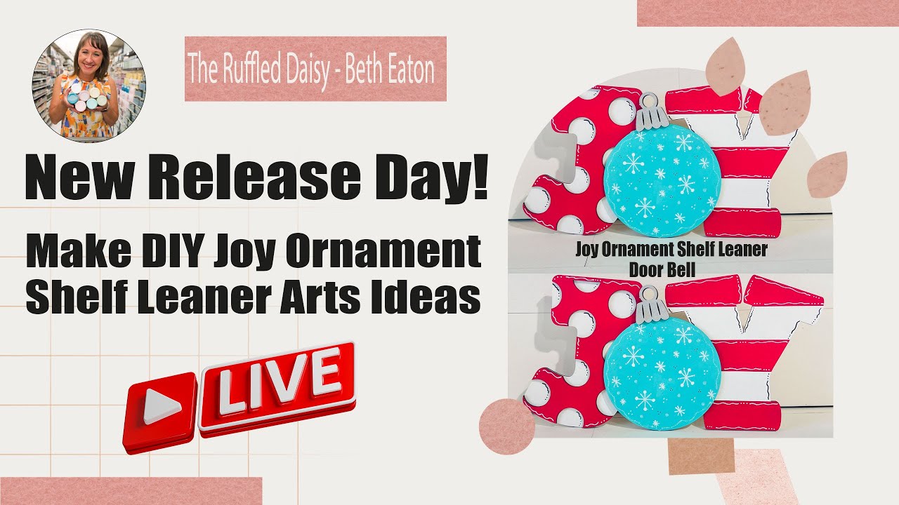 New Release Day! | Make DIY Joy Ornament Shelf Leaner Arts Ideas | Wood ...