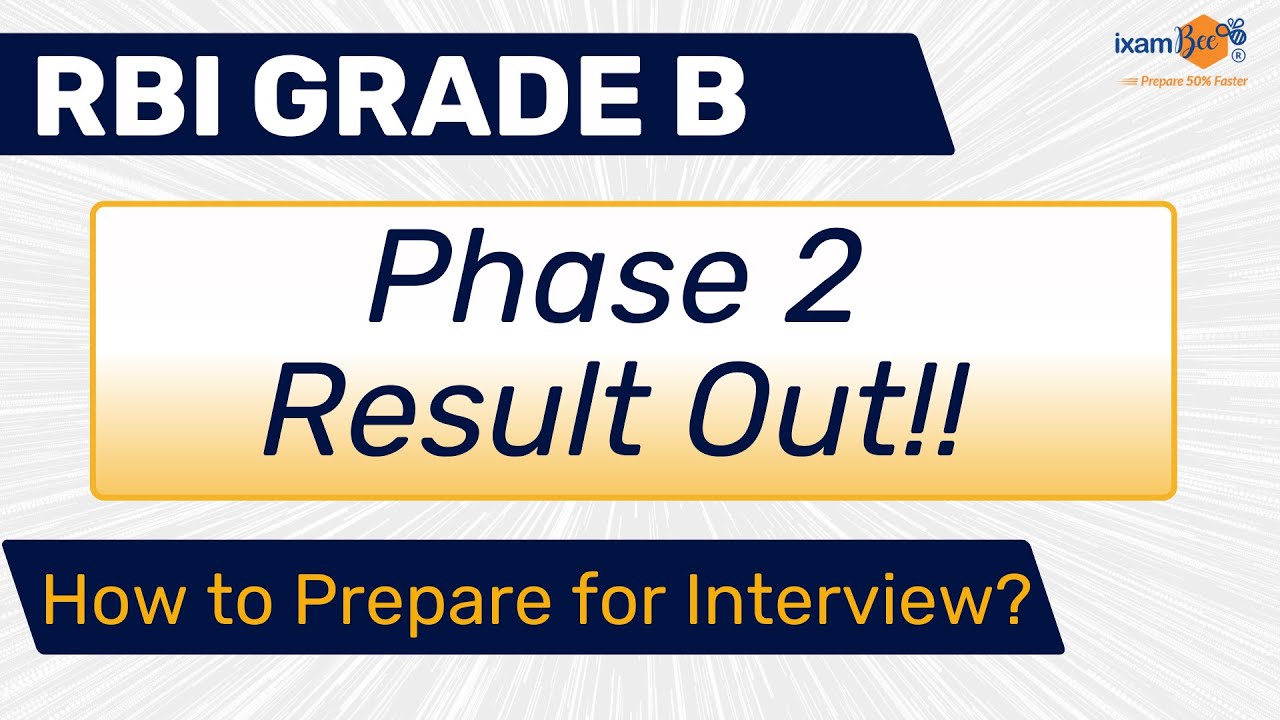 RBI Grade B Phase 2 Results Out!! Congratulations to Qualified ...