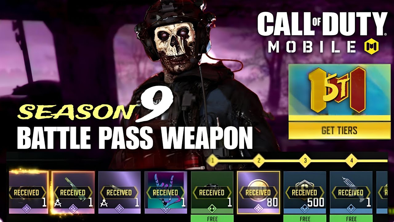 *NEW* Season 9 New Battle Pass Weapon Reward Codm 2024 | New Zombie Map ...