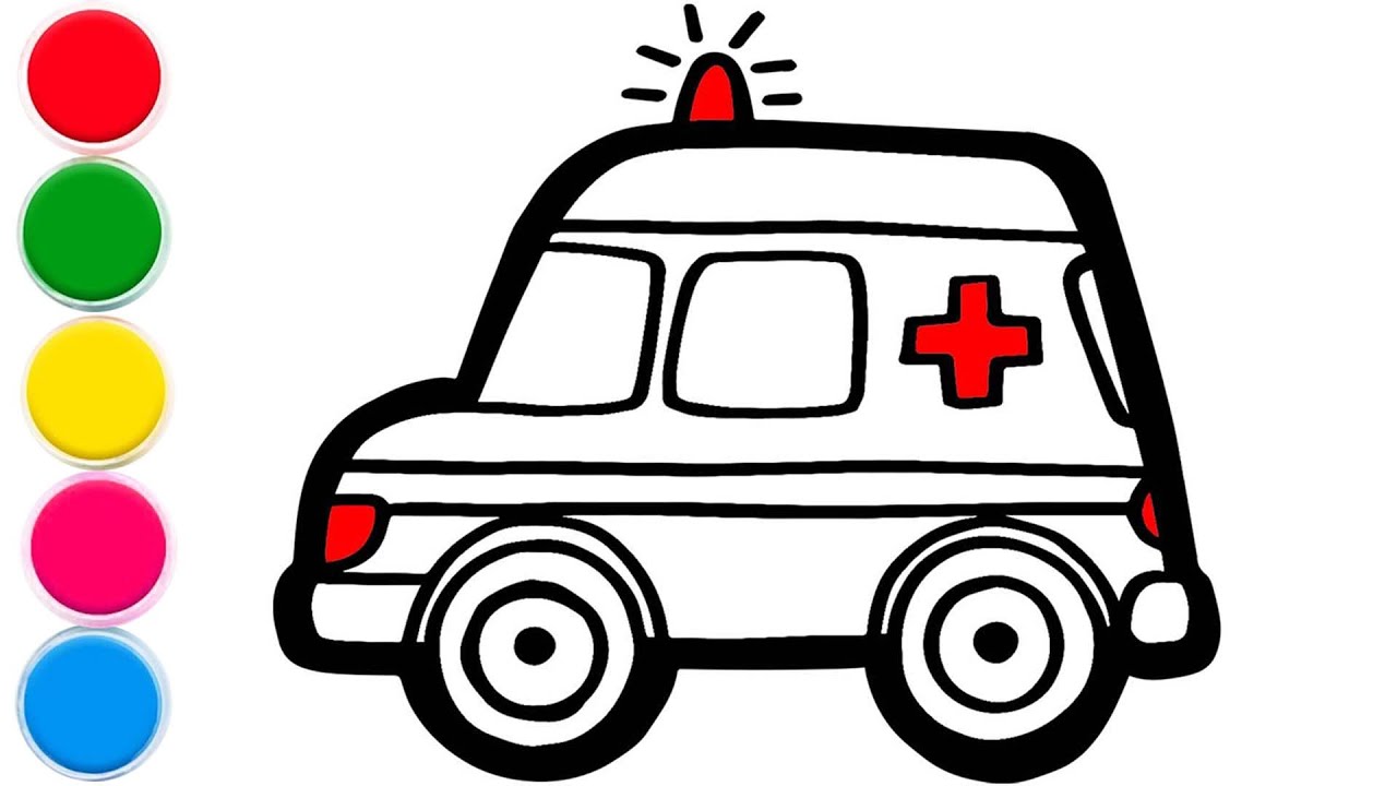 How to Draw an Ambulance | Easy Drawing | Step by Step - YouTube