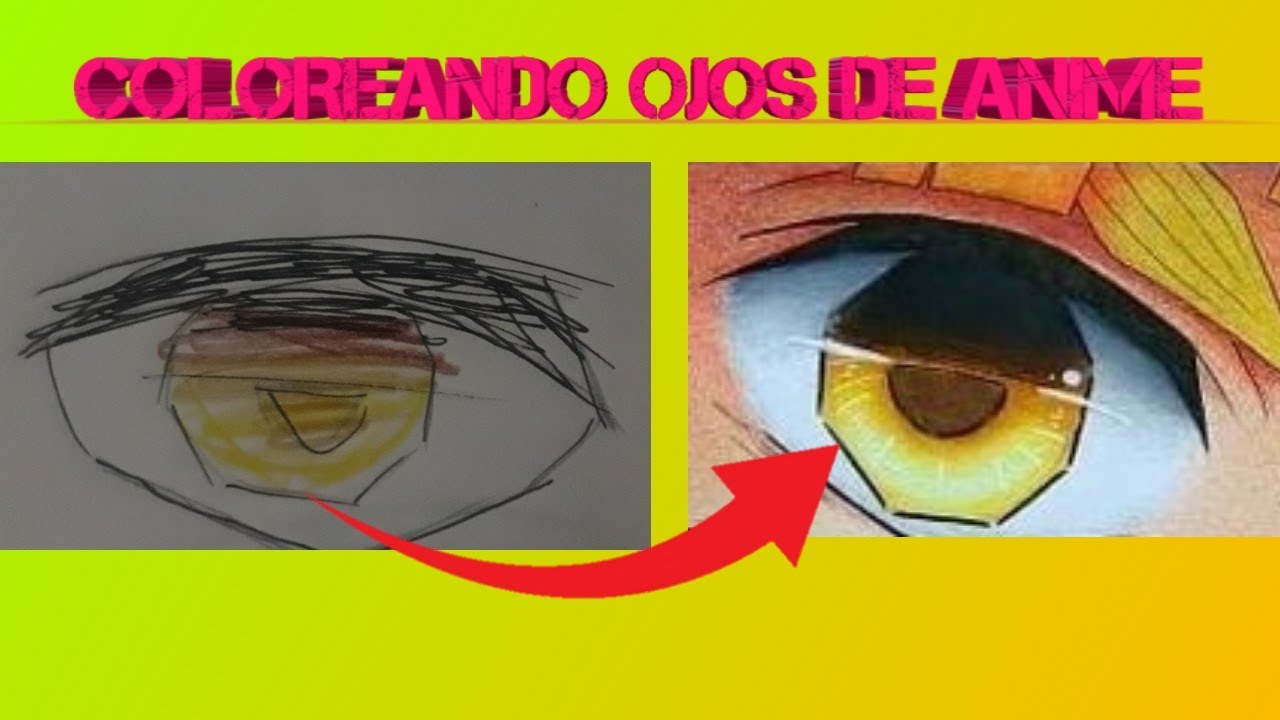 Comó Dibujar Ojos de Anime | Ojos de Zenitsu | Demon Slayer - YouTube