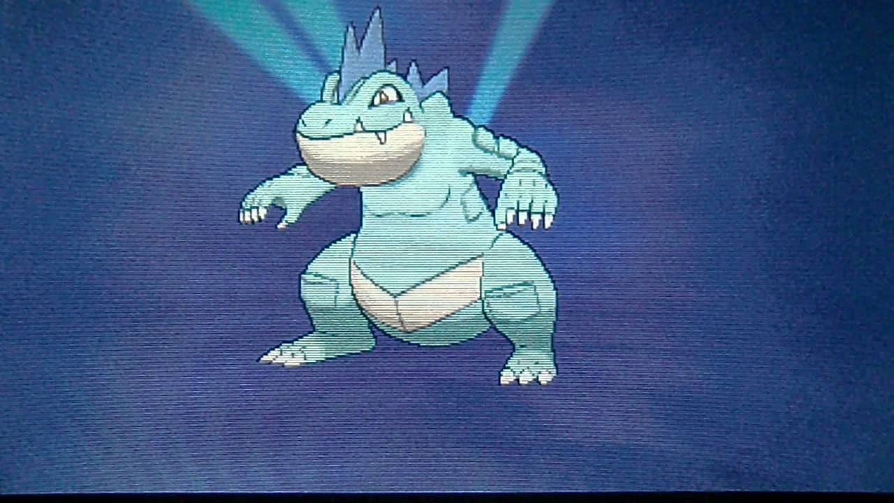 Double shiny evolution: Croconaw and Larvitar - YouTube