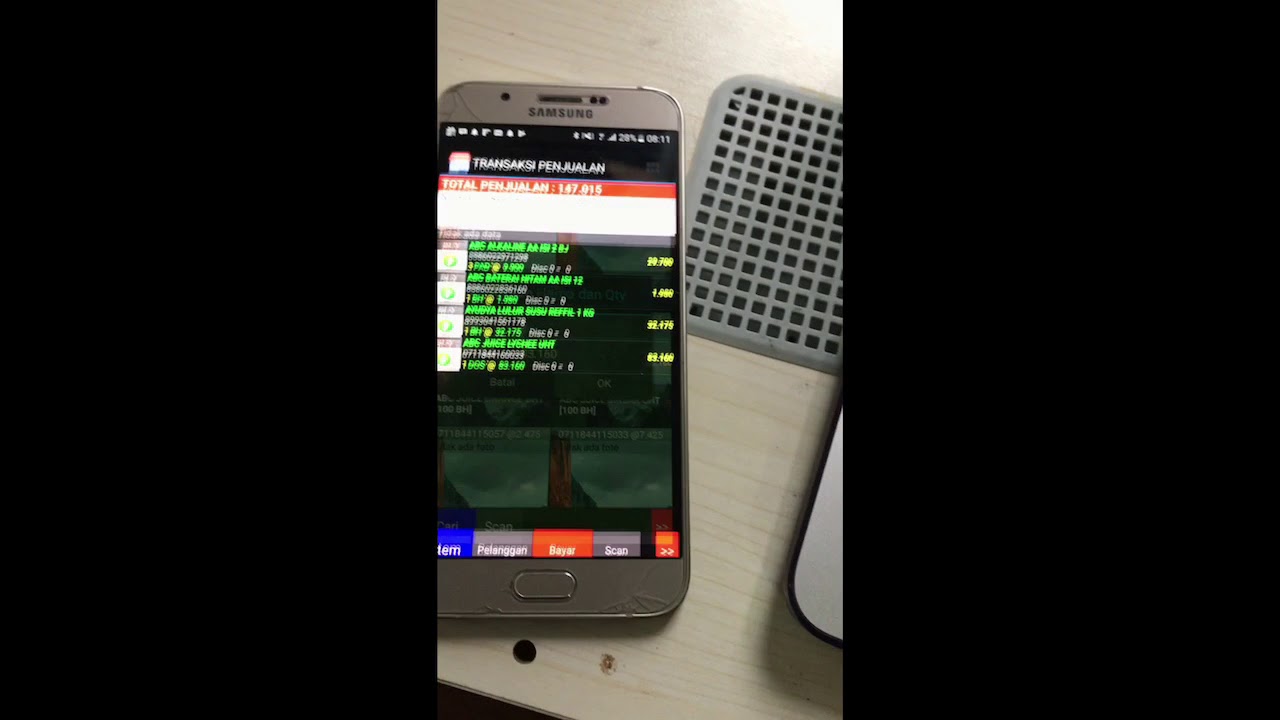 Akses software minimarket SID Retail menggunakan handphone android ...
