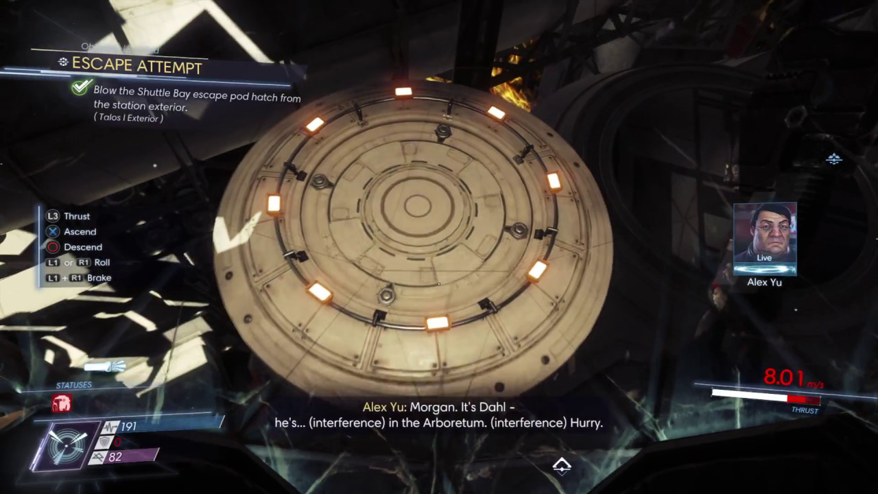 Prey How To Blow The Shuttle Bay Escape Pod Hatch - Escape Attempt ...