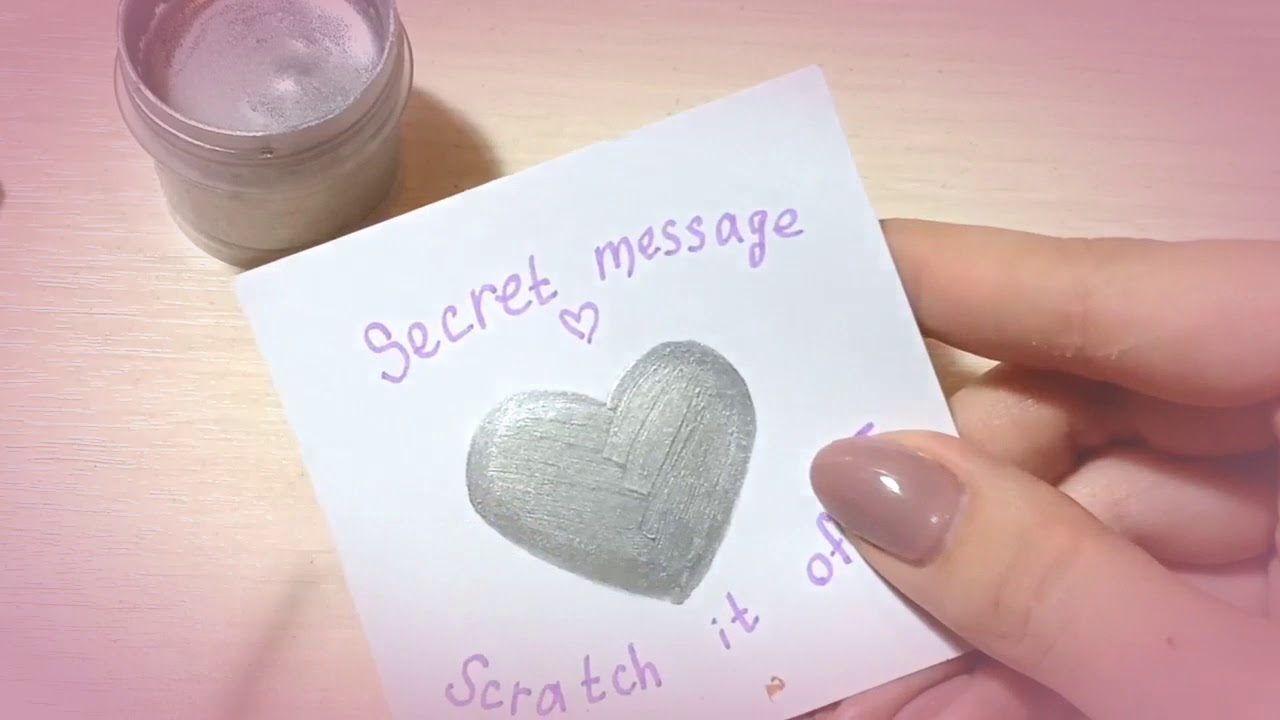 DIY secret message card for St. Valentine's Day - YouTube
