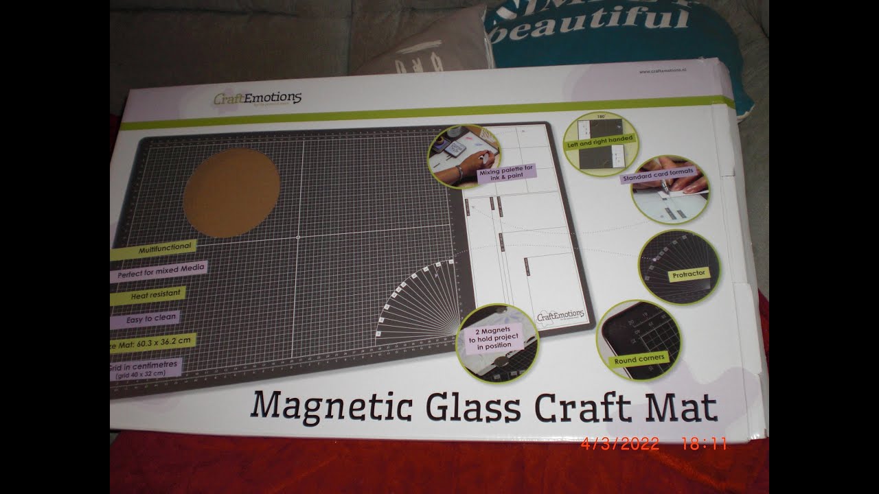 magnetische Glasplatte von Craft Emotions - Craft Emotions magnetic ...