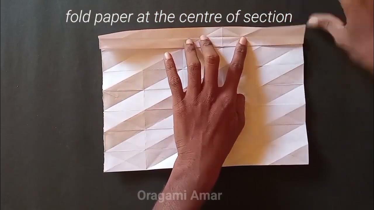 How To Fold Yoshimura Polyhedral Origami Craft | paper fold - YOSHIMURA ...
