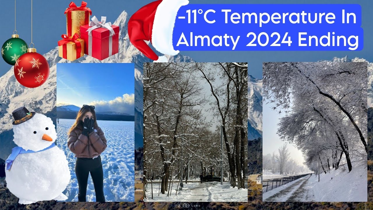 🥶 -11 °C Temperature🌡Of Almaty In December 2024 Very Massive Snowfall ️ ...