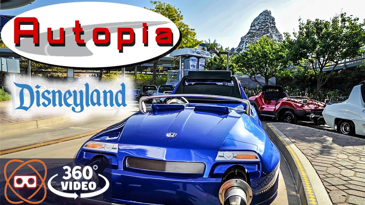 [5K 360] Disneyland Autopia Ride Full 360° POV - ASIMO Robot Storyline ...