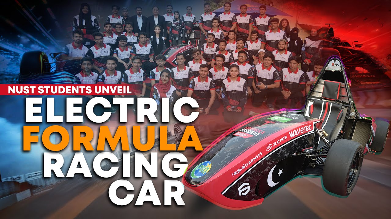 NUST students unveil Electric Formula Racing Car - YouTube