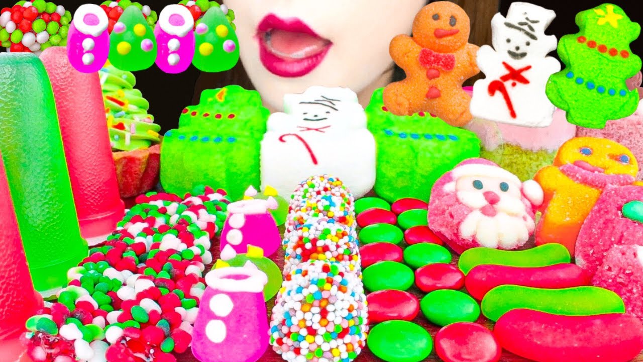 【ASMR】CHRISTMAS DESSERTS🎅 MUKBANG 먹방 食べる音 EATING SOUNDS NO TALKING ...