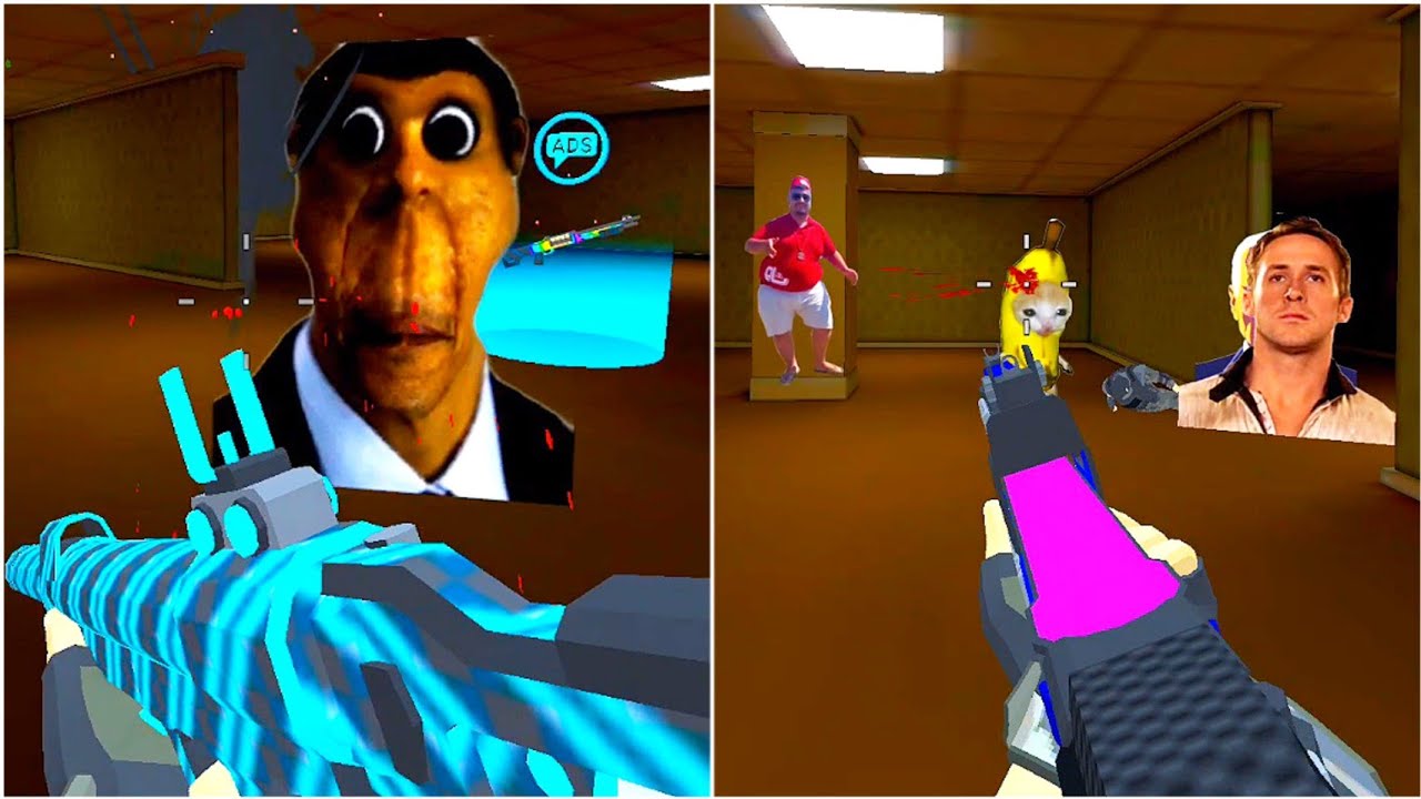 Nextbots Sandbox in Backrooms Shooter Gameplay 98, Sandbox Android ...
