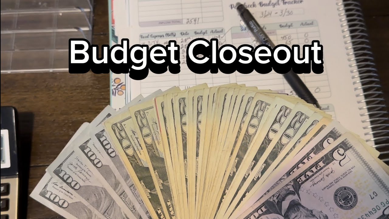 Budget Closeout - Taking Money To The Bank - Expense Tracking - Debt ...