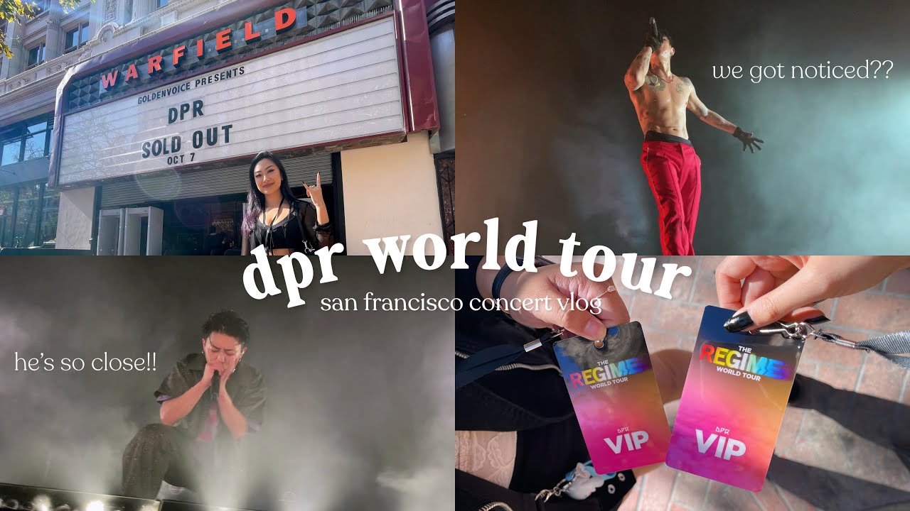 dpr concert vlog 🌈 the regime world tour in san francisco - YouTube