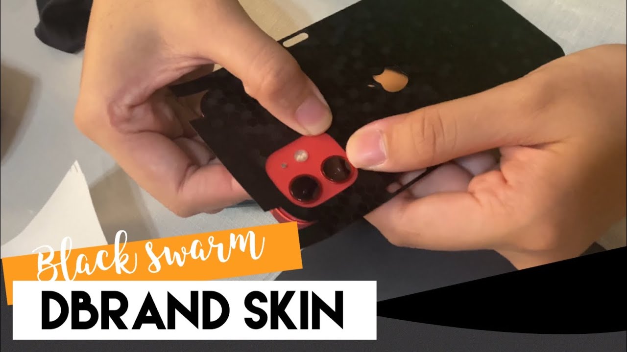 How to Apply a dbrand iPhone 12 Skin | iPhone 12 Black Swarm Skin - YouTube