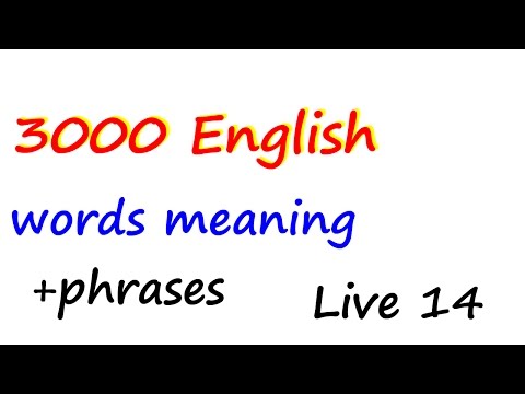 Learn 3000 English words and sentences with translation in Hindi, Urdu Full Course 14