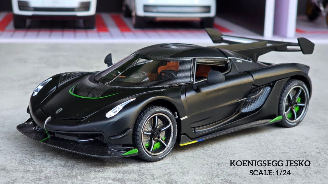 HD Miniature | Black Koenigsegg Jesko 1/24 Scale Model - YouTube