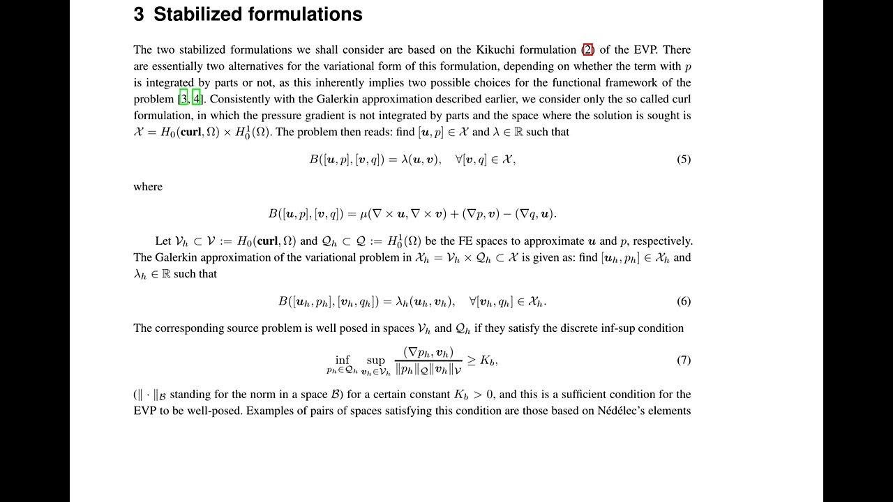 Finite element formulations for Maxwell's eigenvalue problem using continuous Lagrangian - YouTube