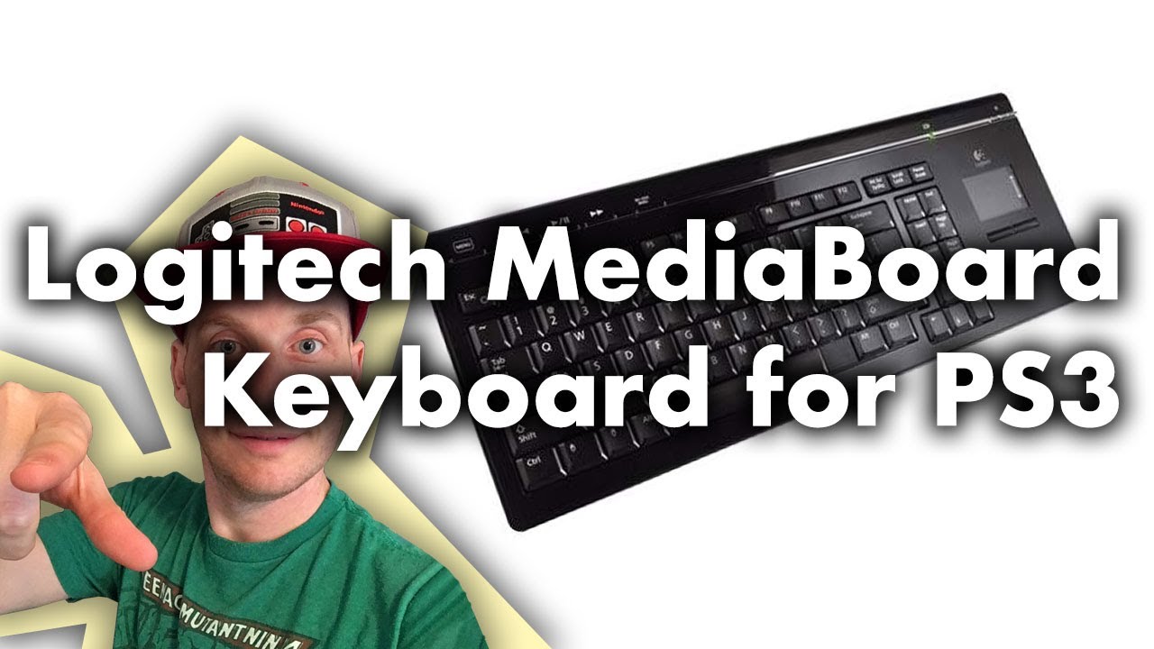Logitech Cordless MediaBoard Pro Bluetooth Keyboard for PS3 - YouTube