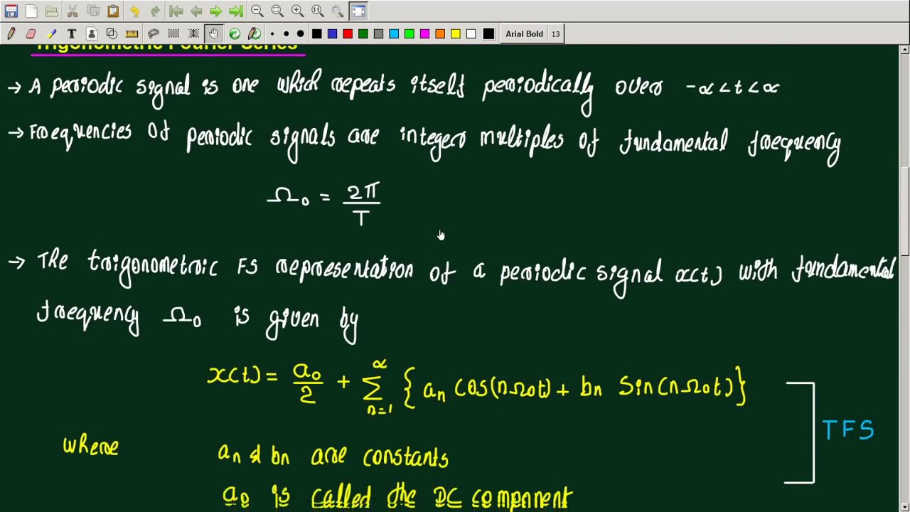 Trigonometric Fourier Series - CTFS | SIGNALS AND SYSTEMS | EE307 KTU ...