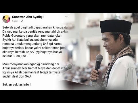 Beredar Kabar Bayaran Rp 60 Juta Sekali Dakwah, Ustaz Abdul Somad Ungkap yang Sebenarnya