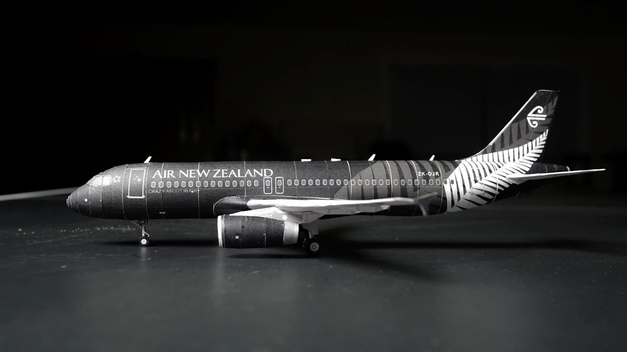 Air New Zealand A320-200 | Citycraft Paper Model - YouTube