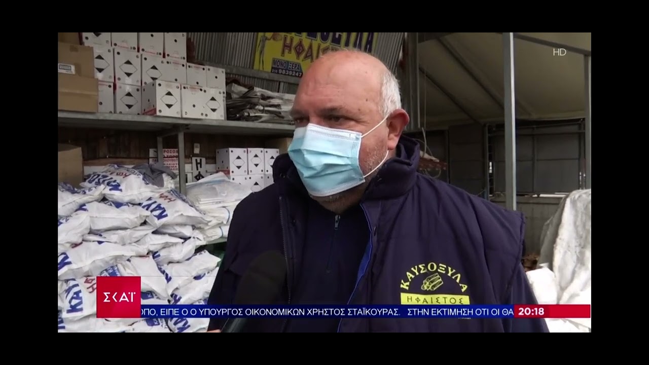 Τα Καυσοξυλα Ηφαιστος στο βραδινο δελτιο ειδησεων του ΣΚΑΪ. 29/1/2022 ...