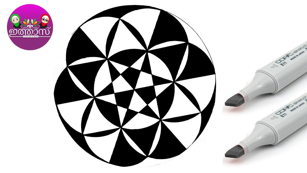 Geometrical Pattern 11 | Geometrical Chart | Easy Mathematical Drawing ...