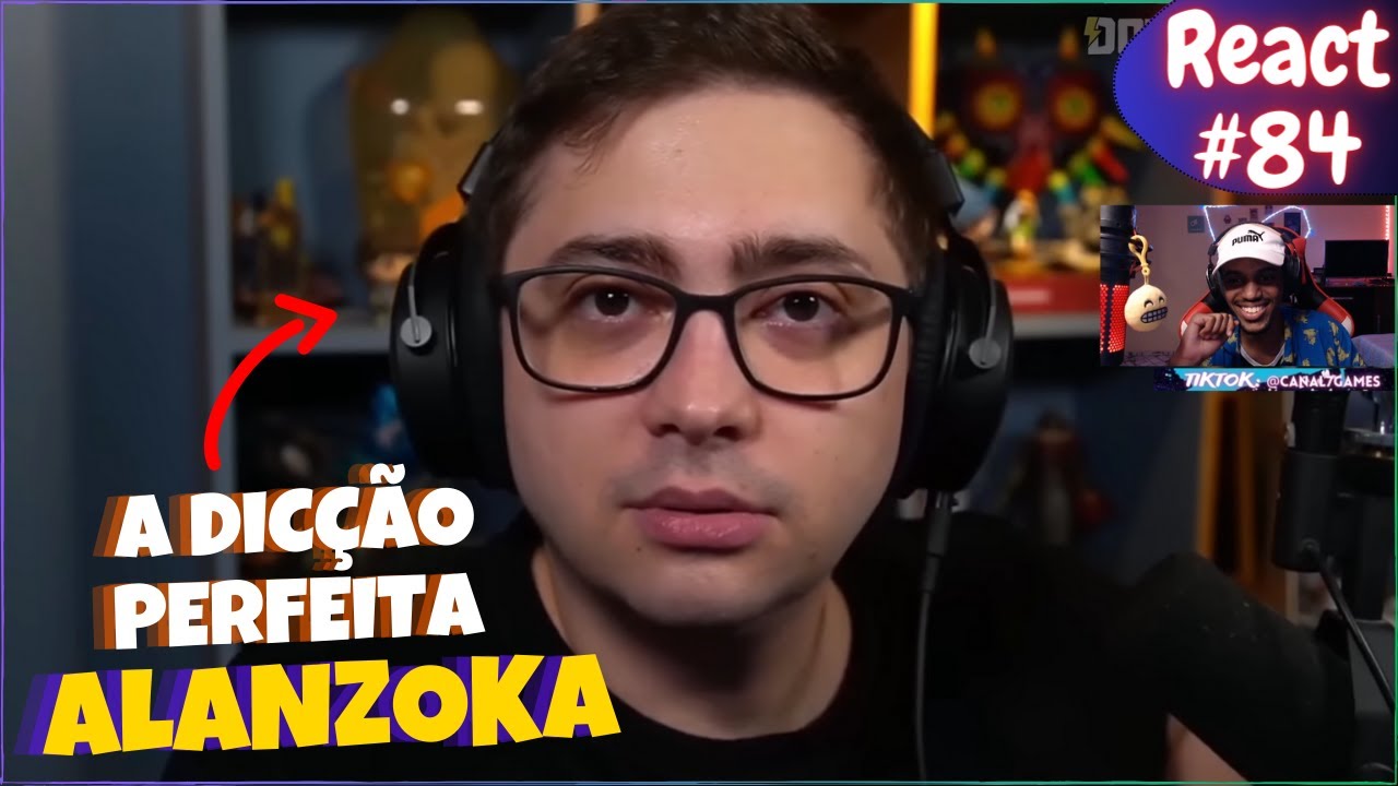 A FANTÁSTICA DICÇÃO DO ALANZOKA! (DICÇÃO DOS STREAMERS) (REACT) - YouTube