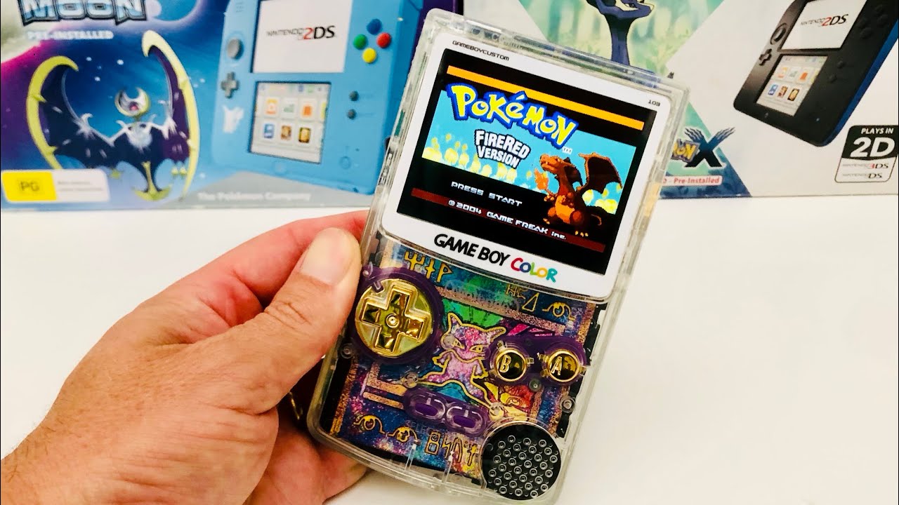 Gameboy Color Custom Pokémon Mew Build - GBC103 Plays GBA Games - YouTube