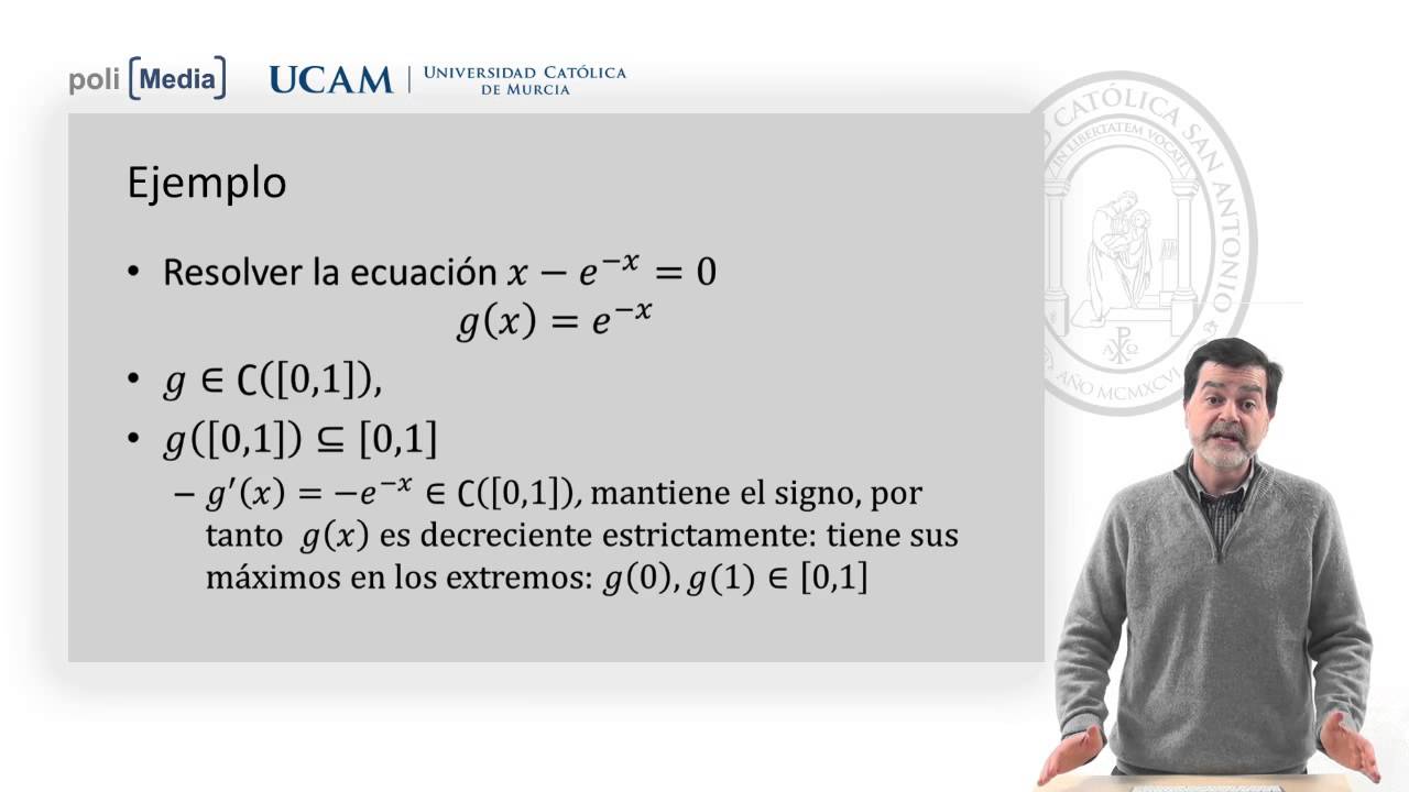 Análisis Numérico - Método iterativo de punto fijo - Jesús Soto - YouTube