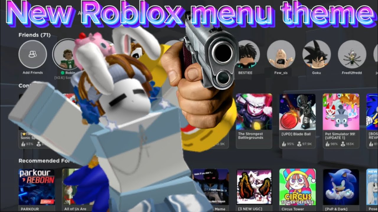 New Roblox menu theme?! 😱 - YouTube