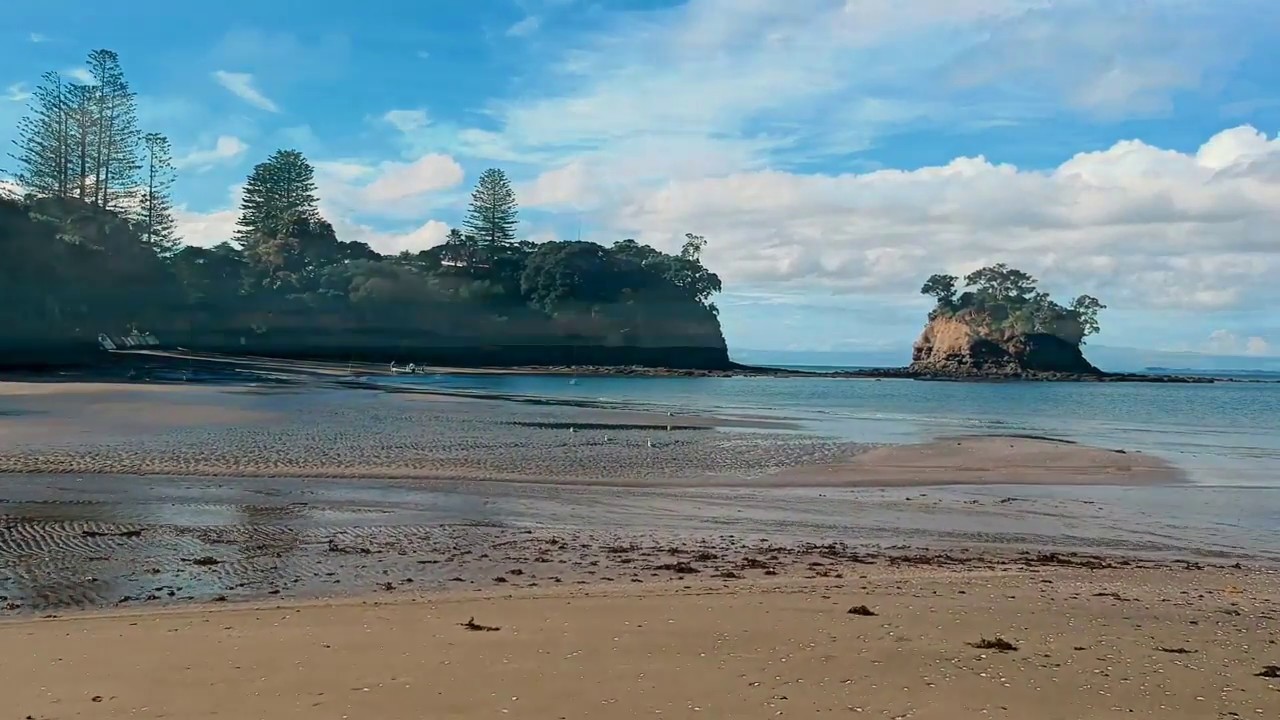 Exploring Waiake Beach New Zealand with DJI Spark - YouTube