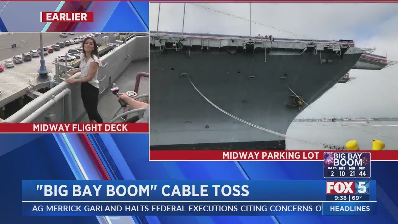 Cable Toss Kicks Off Big Bay Boom Festivities - YouTube