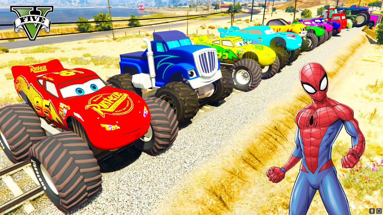 GTA V Epic New Stunt Race For Car Racing Challenge by Trevor and Shark ...