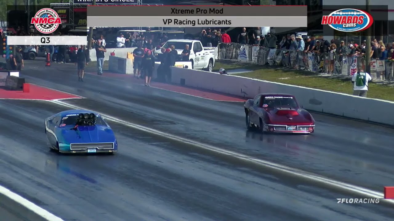 LIVE: Q3 at NMCA Muscle Car Mayhem Presented By Howards Cams - YouTube